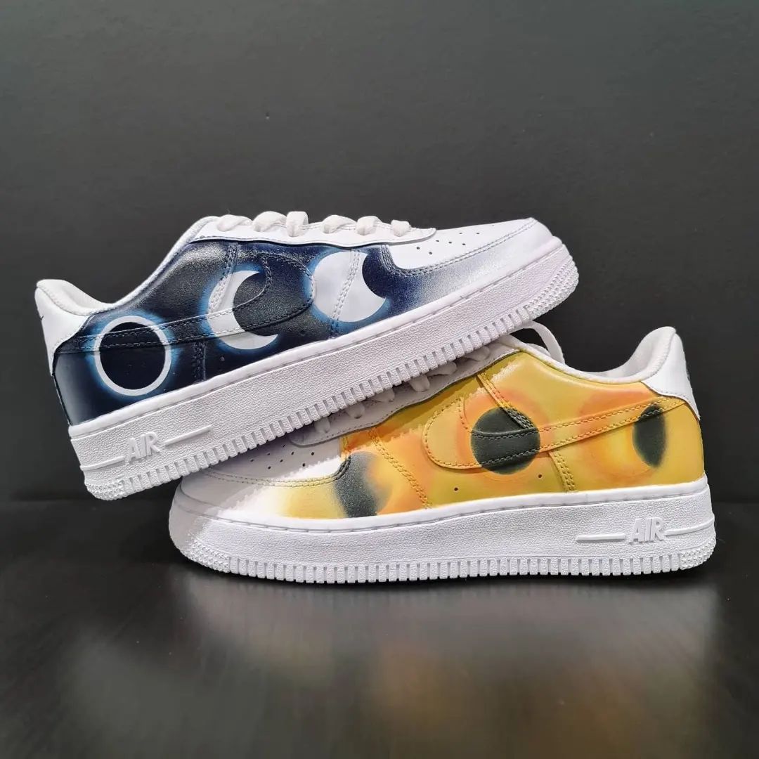 Solar Eclipse Lunar Eclipse Custom Air Force 1 – customasurprise