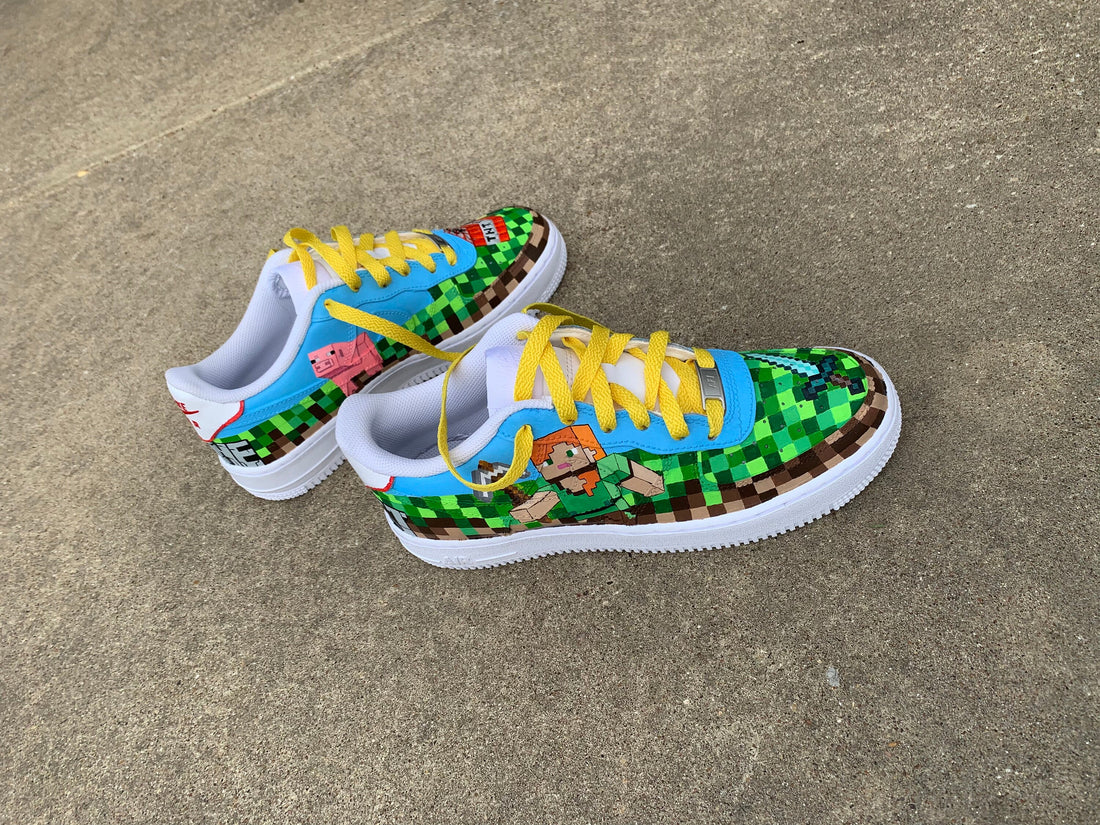 Minecraft Graffiti Custom Air Force 1 – customasurprise